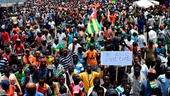 Togo: Thousands full street to protest against President Faure ...