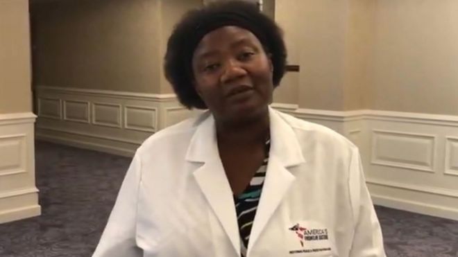 Dr Stella Immanuel hydroxychloroquine video: Trump defend Houston ...