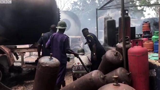 Kaduna gas explosion: Five pipo die, four injure for Sabon Tasha - BBC ...