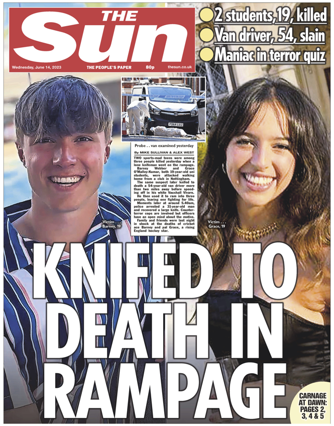 'Nottingham rampage' and 'Mortgage misery looming' - BBC News