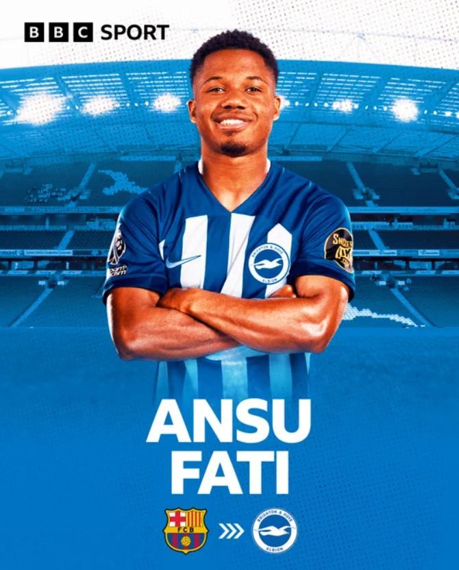 Ansu Fati transfer news: Brighton confirm signing - BBC Sport