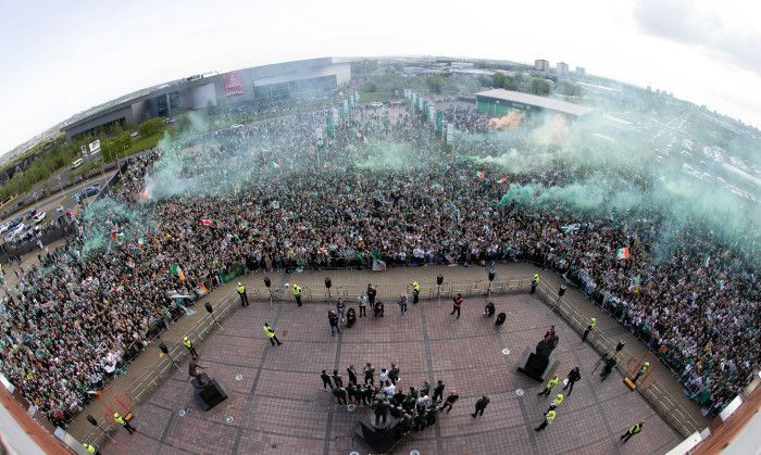 Scenes at Celtic Park... - BBC Sport
