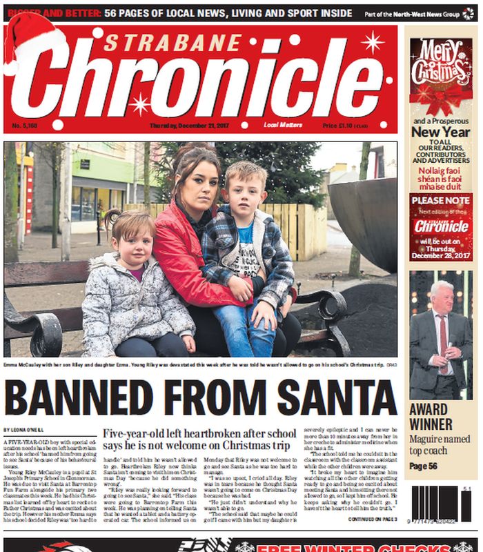 NI weekly paper review: Christmas lights and Strabane 'bloodbath' - BBC ...