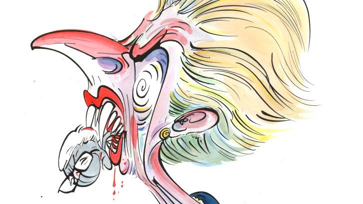 Gerald Scarfe's controversial Margaret Thatcher cartoons on show - BBC News