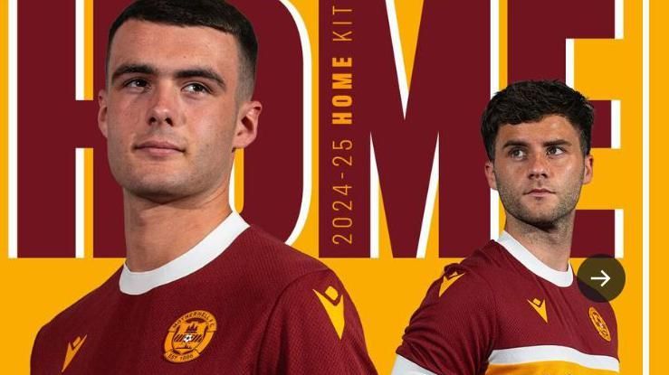 Motherwell launch new home kit for 24-25 season - BBC Sport