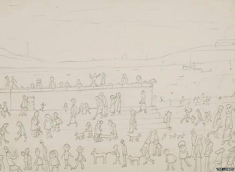In pictures: Lowry's unseen art gets Salford showcase - BBC News
