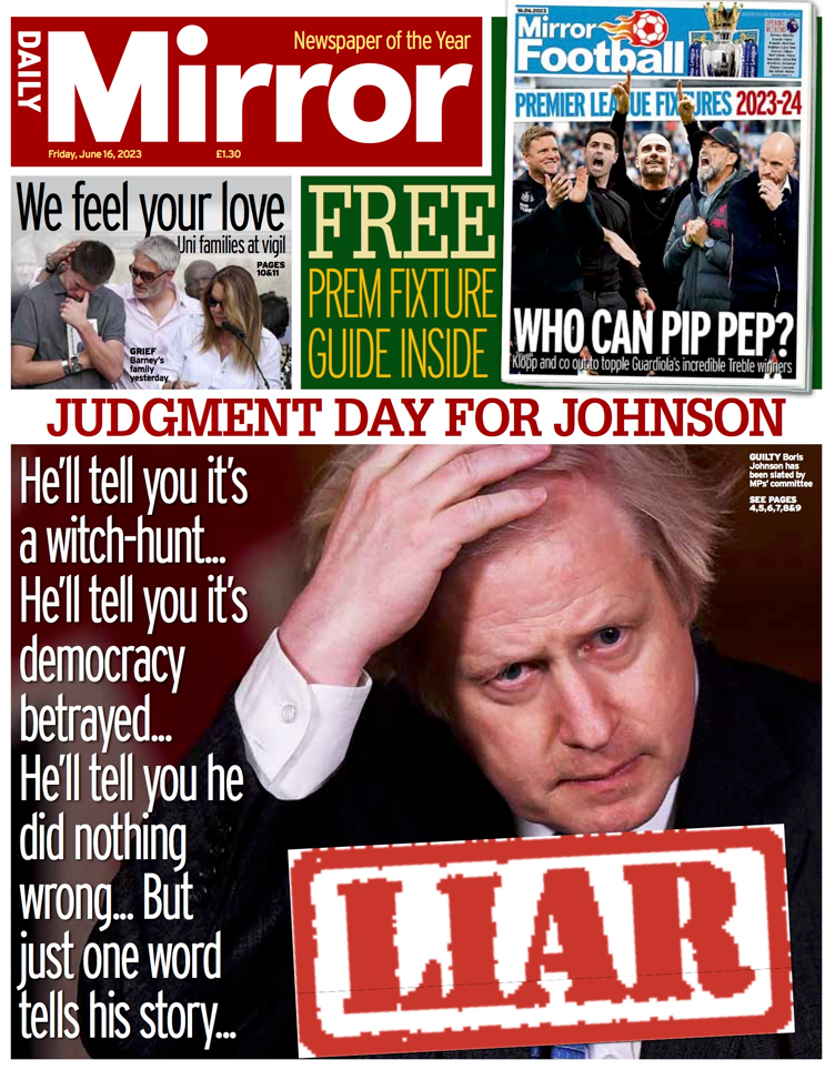 'End of the road for Boris' after Partygate report - BBC News