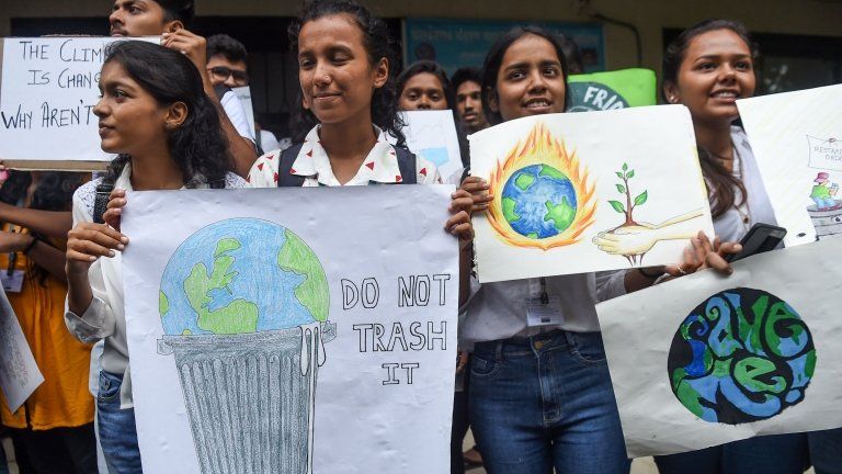 Global climate strikes: Millions of children take part in protests to ...