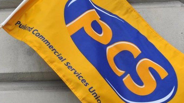Court and prison staff in PCS union strike over pay - BBC News