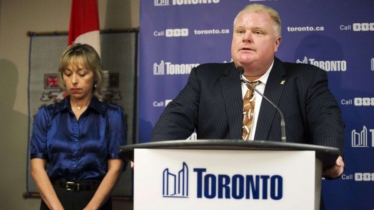 Toronto Mayor Rob Ford runs for re-election - BBC News