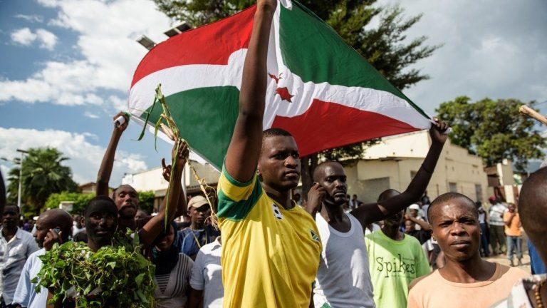 Burundi coup bid: President says he is back in country - BBC News