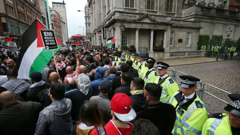 لندن اور واشنگٹن میں فلسطین کے حق میں مظاہرے - BBC News اردو