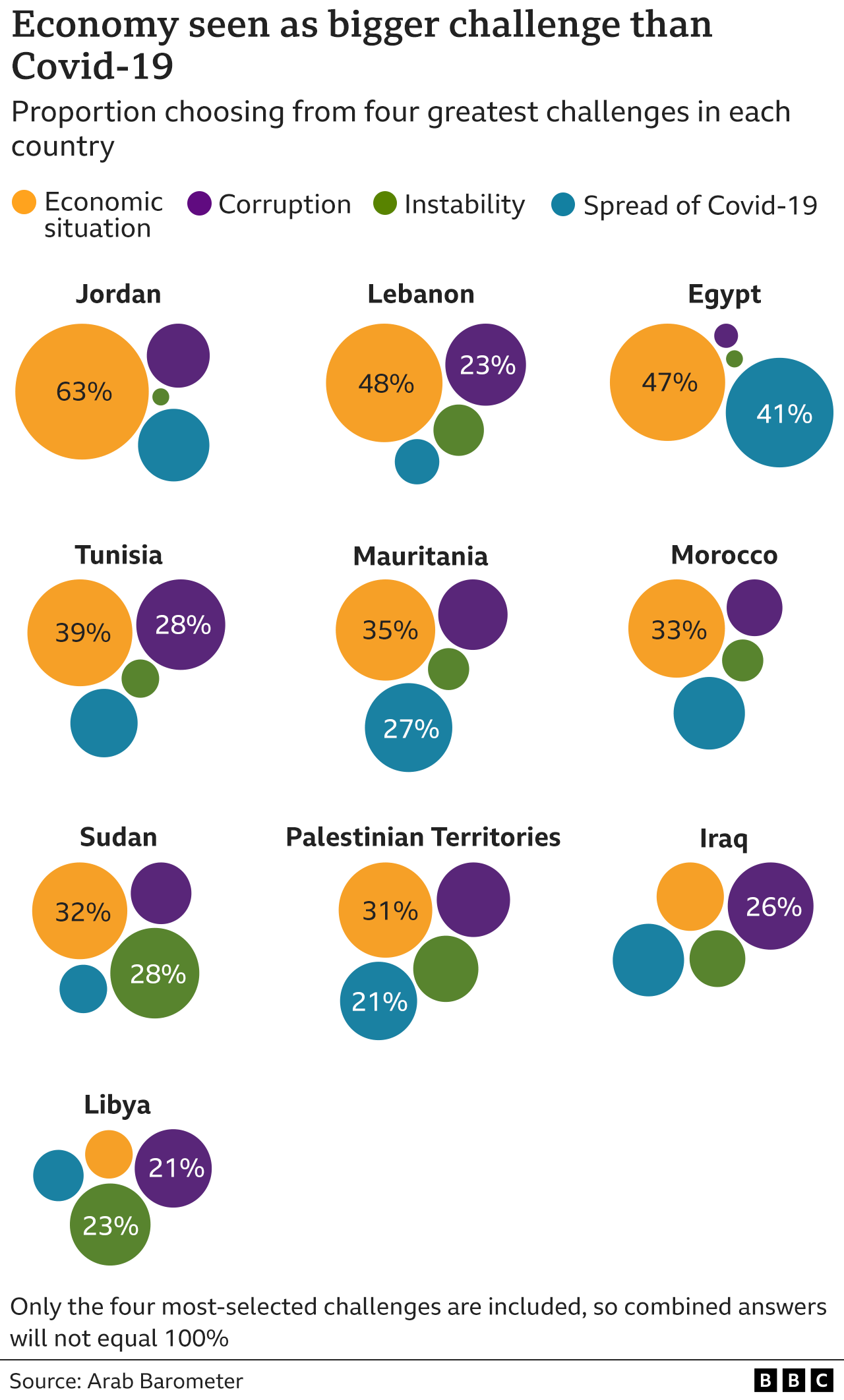 Arabs believe economy is weak under democracy - BBC News