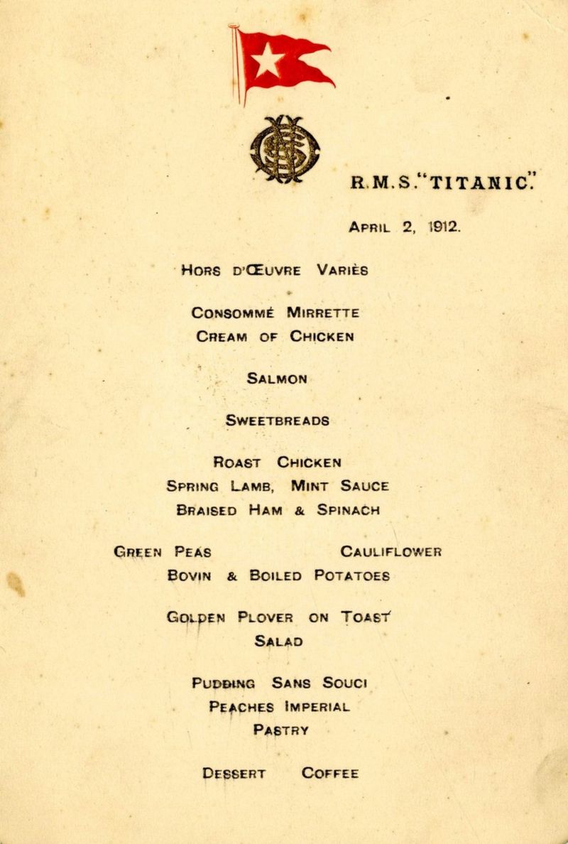 First Titanic menu fetches £100k at auction - BBC News