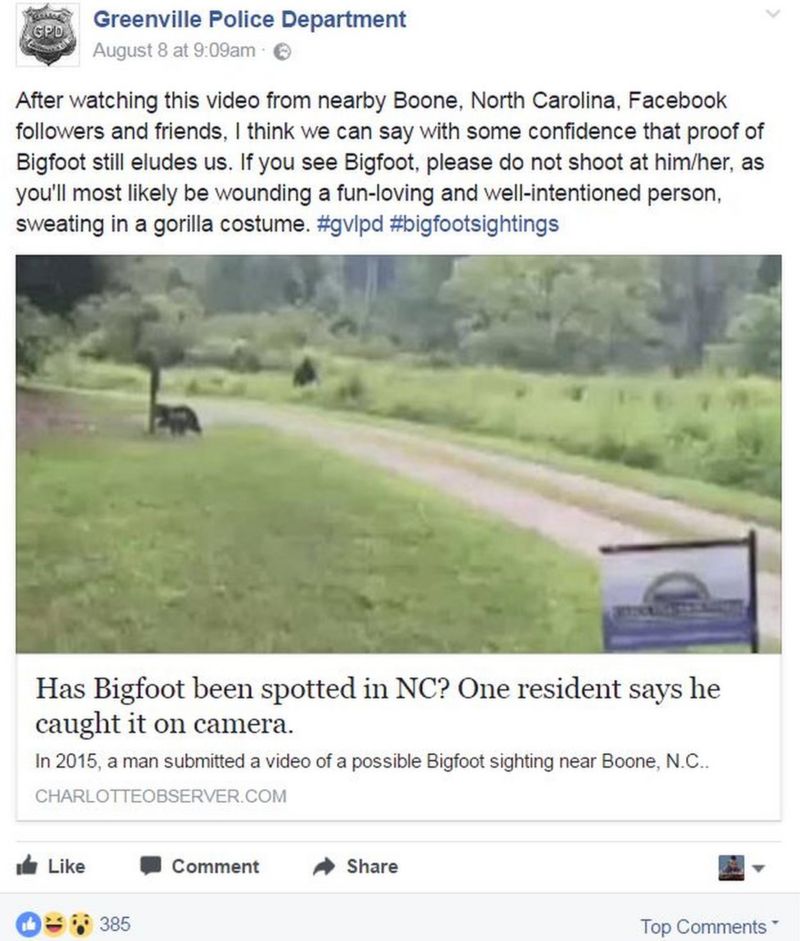 Wandering shaman 'mistaken' for Bigfoot in North Carolina - BBC News