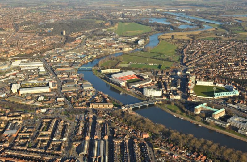 Aerial photos capture East Midlands from above - BBC News