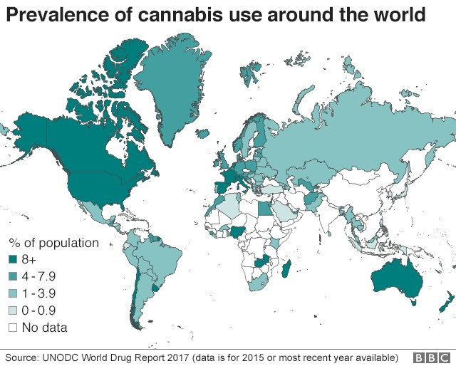 Canada becomes second country to legalise recreational cannabis - BBC News
