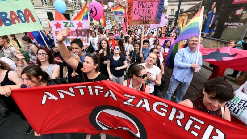 In pictures: LGBT parades across Europe - BBC News