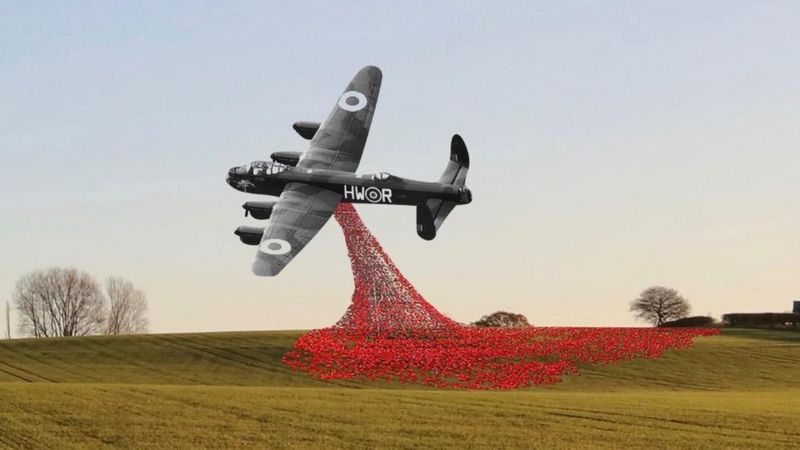 Full-sized Lancaster bomber sculpture gets go ahead - BBC News