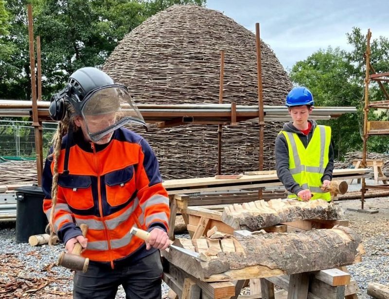 We are building an Iron Age village by hand - BBC News