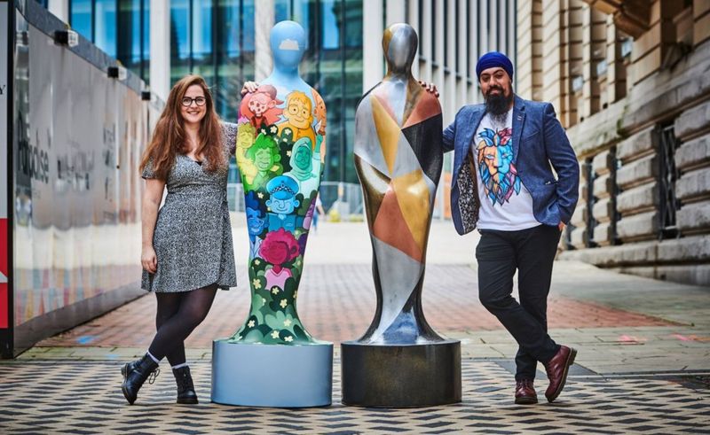 Covid-19: Public artwork dedicated to pandemic NHS staff - BBC News