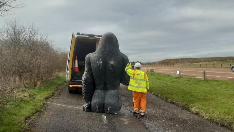 Gary the Gorilla: Giant ape statue has been found... sort of - BBC ...