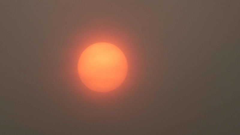 Red sun phenomenon 'caused by Hurricane Ophelia' - BBC News