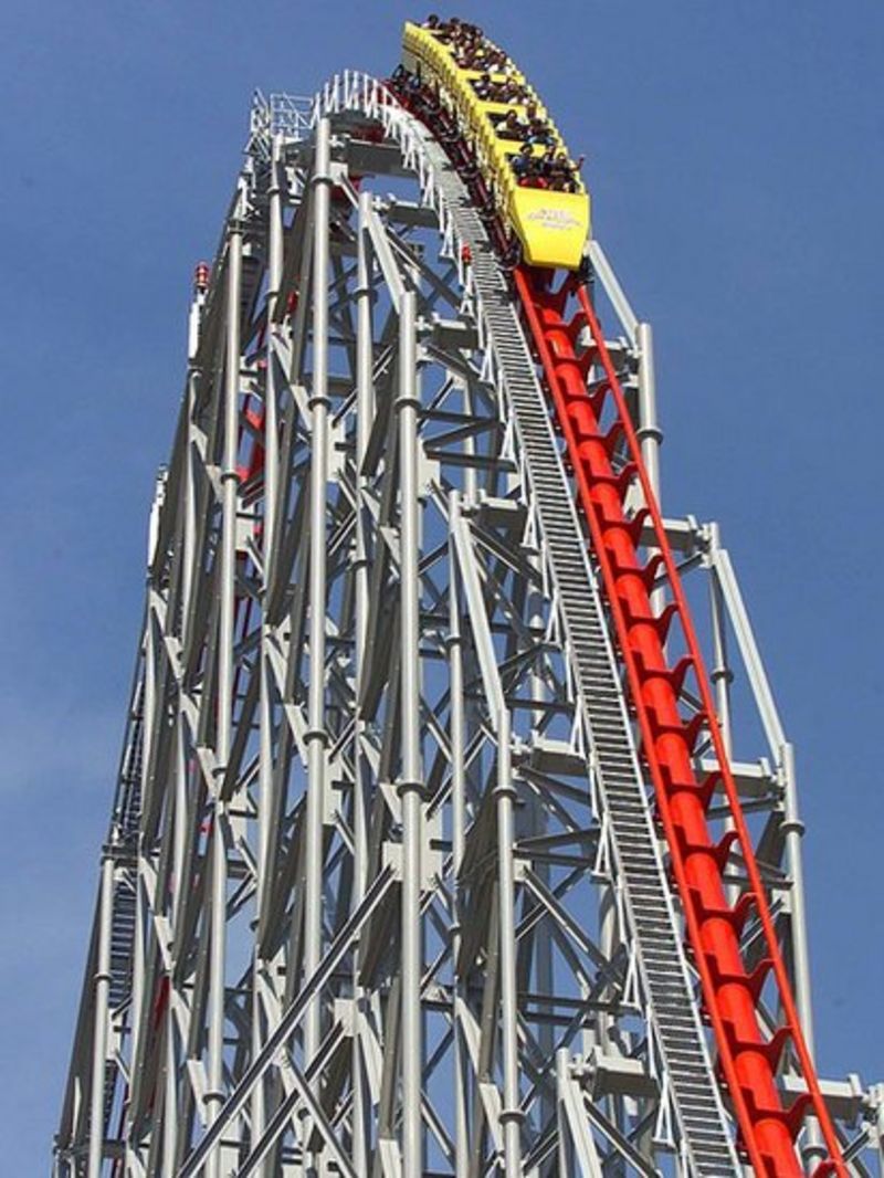 'Jumping' rollercoaster and other world record-breaking rides - BBC ...