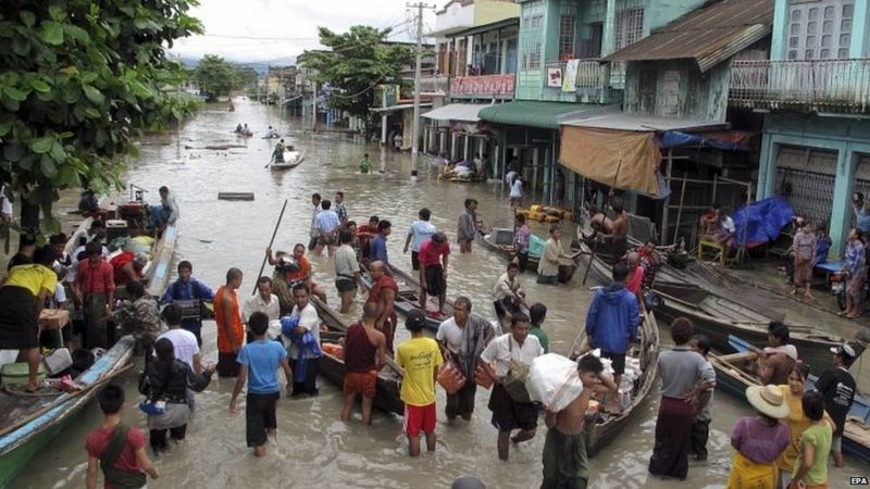 Myanmar floods: UN says death toll 'to rise' - BBC News
