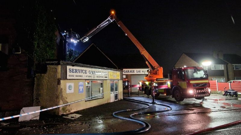 Boy, 12, released on bail after derelict Borrowash pub fire - BBC News