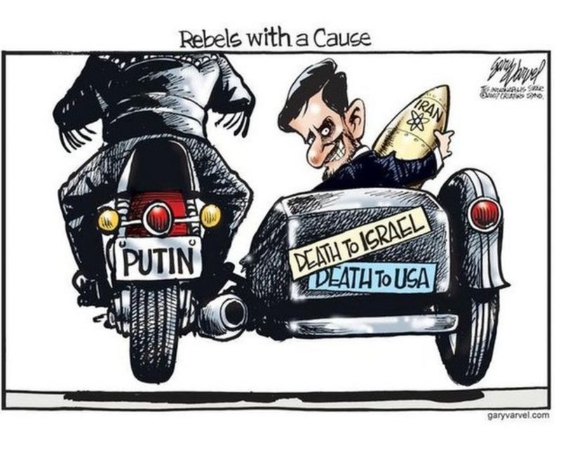 Iran-US relations: Nine cartoons tell the story - BBC News