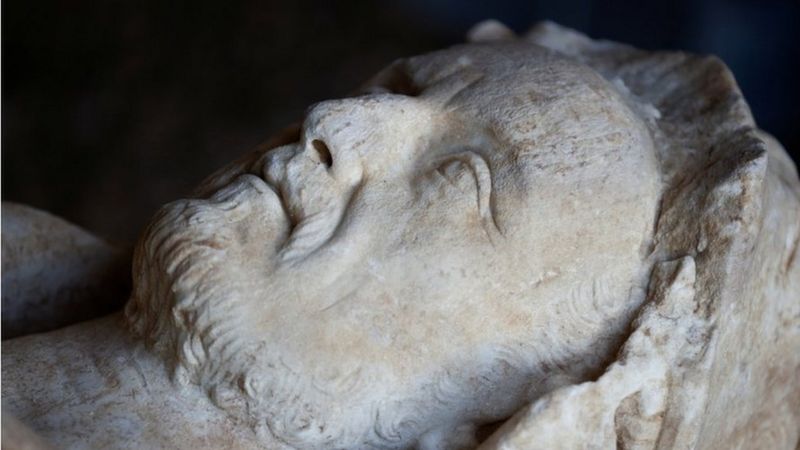 Ancient Rome: Marble statue of Roman emperor discovered in Italian ...