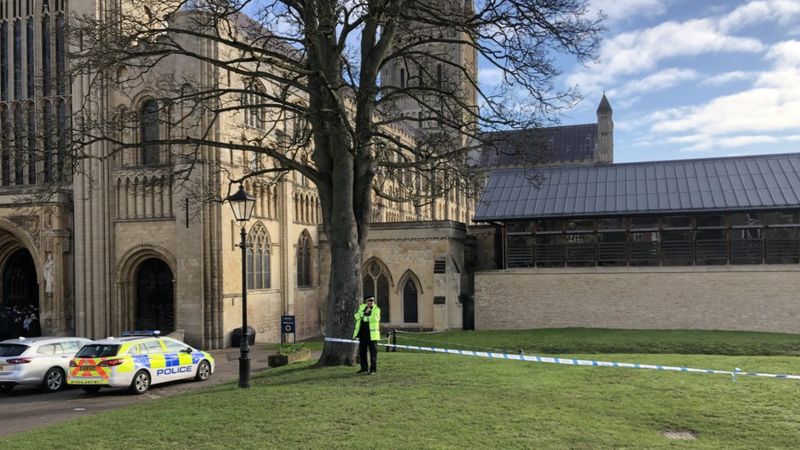 Woman Found Dead In Norwich Cathedral Grounds Bbc News