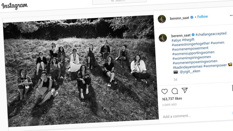 'Black and White' campaign highlights femicide in Turkey - BBC News