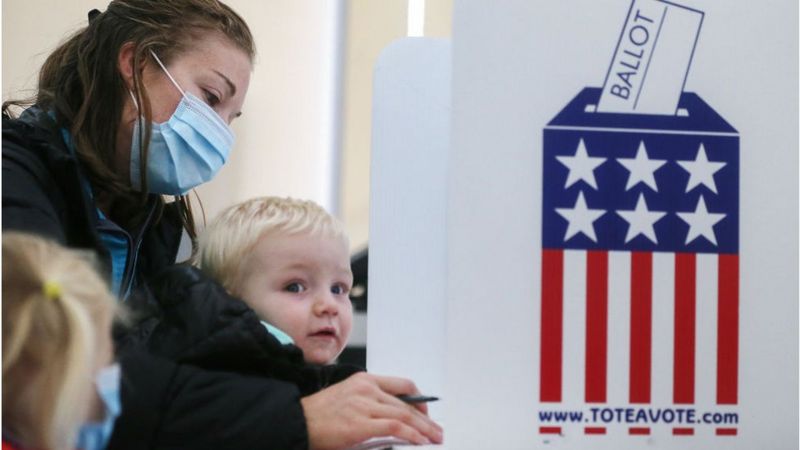 US Election 2020: Biden and Trump hit swing states - BBC News