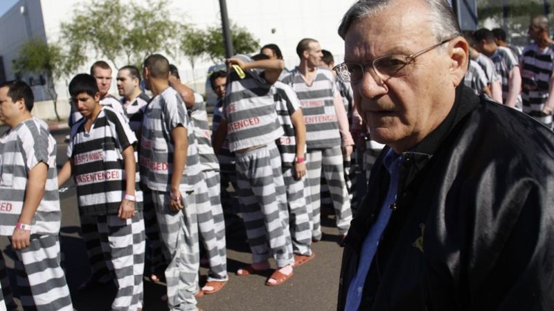 Joe Arpaio: Life as 'America's toughest sheriff' - BBC News