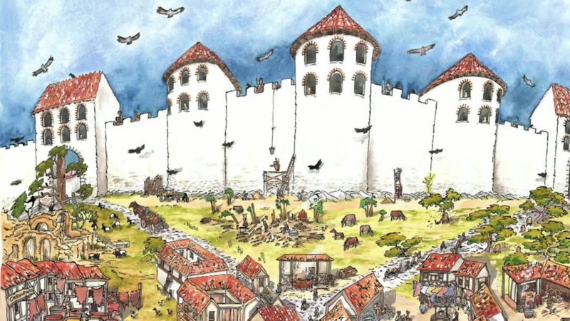 Evidence of Roman fort uncovered near Lancaster Castle - BBC News