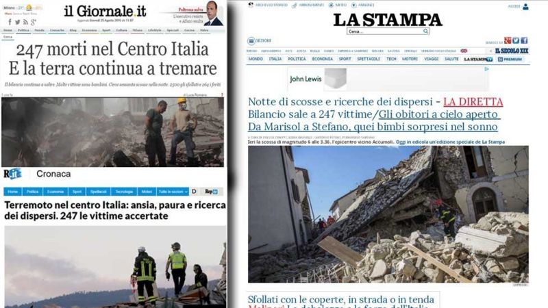 Italy earthquake: Death toll passes 240 as rescue efforts continue ...
