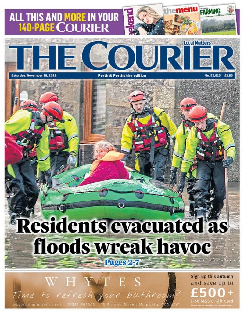 Scotland's papers: Floods wreak havoc and GPs turn 'emergency only ...