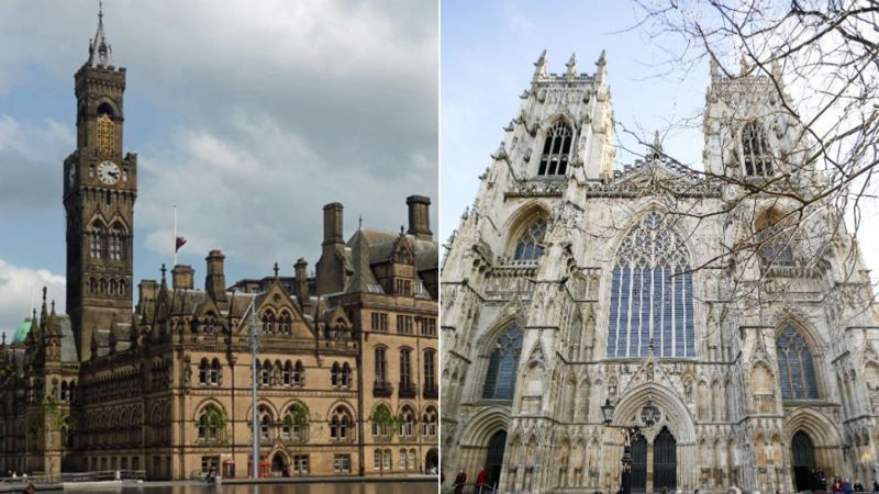 Report calls for HS3 rail stops in Bradford and York - BBC News