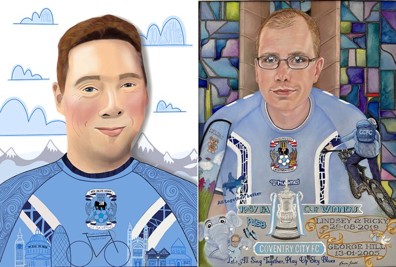 Eight Coventry City FC fans celebrated in portraits - BBC News