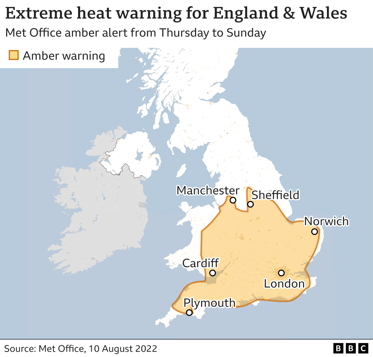 UK heatwave: Four-day extreme heat warning for parts of UK - BBC News