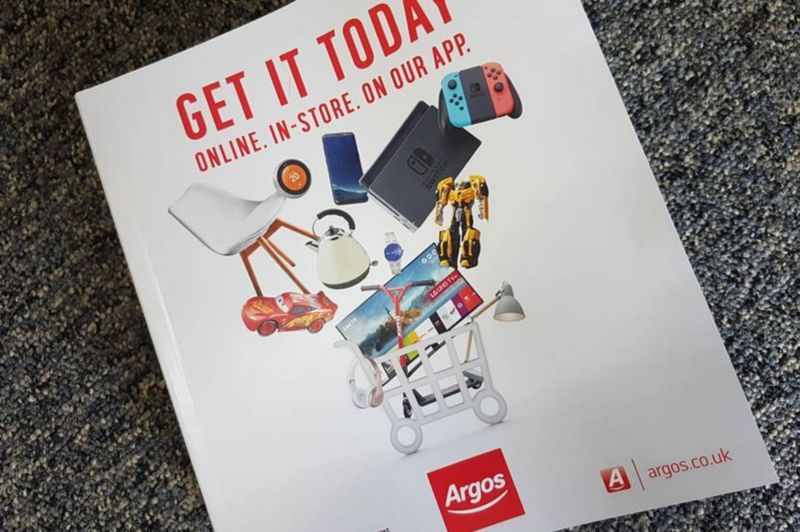 Argos removes catalogues from stores to 'test demand' - BBC News