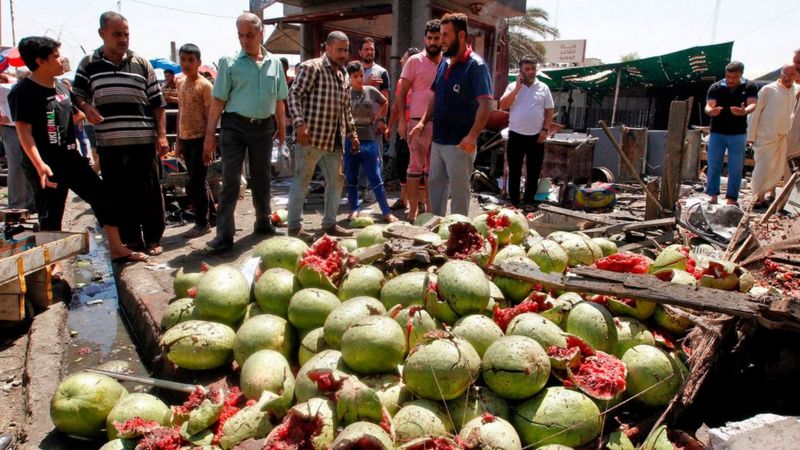 Iraq conflict: Baghdad ice cream parlour hit by suicide attack - BBC News