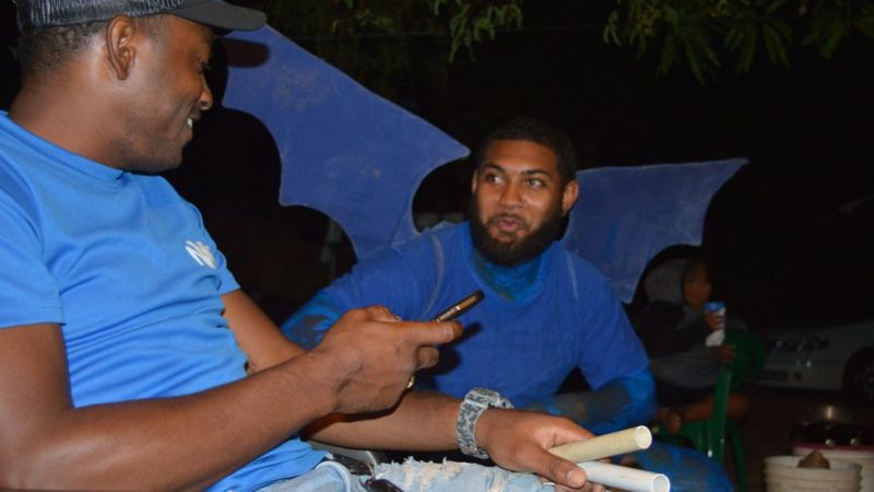 Trinidad and Tobago Carnival: Blue devils breathe fire into event - BBC ...