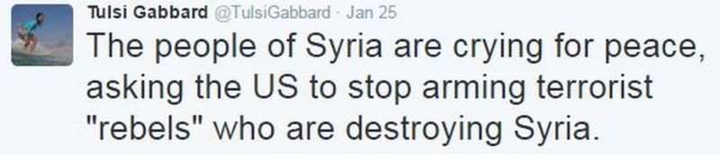 Tulsi Gabbard's Syria meeting with Assad sparks outcry - BBC News
