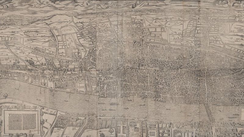 Oldest surviving map of London, from 1633, to go on display - BBC News