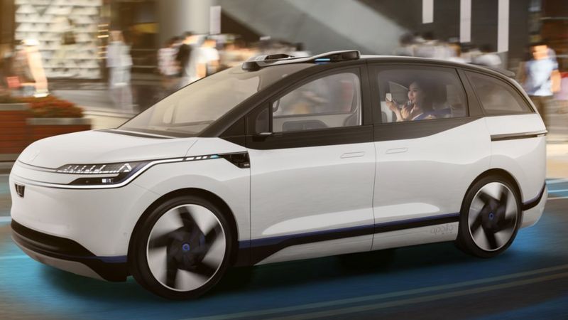 Baidu unveils new self-driving taxi in China - BBC News