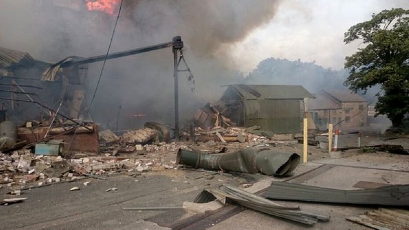 Bosley explosion: Four missing in Wood Flour Mills blast - BBC News