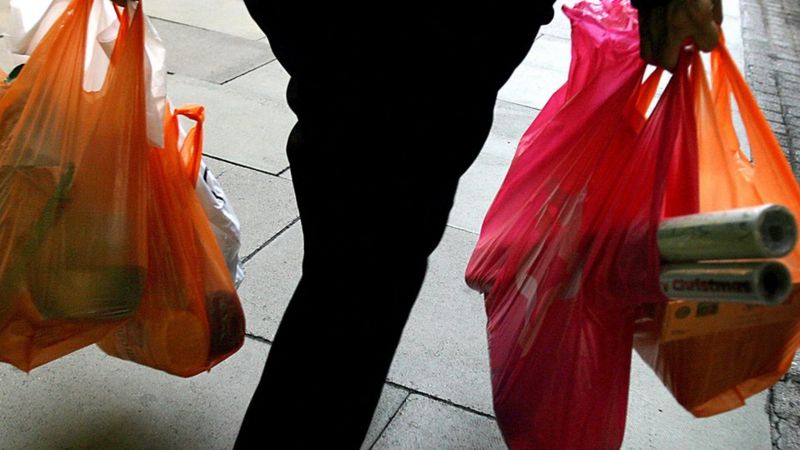 Plastic bag charge: Where does the money go? - BBC News